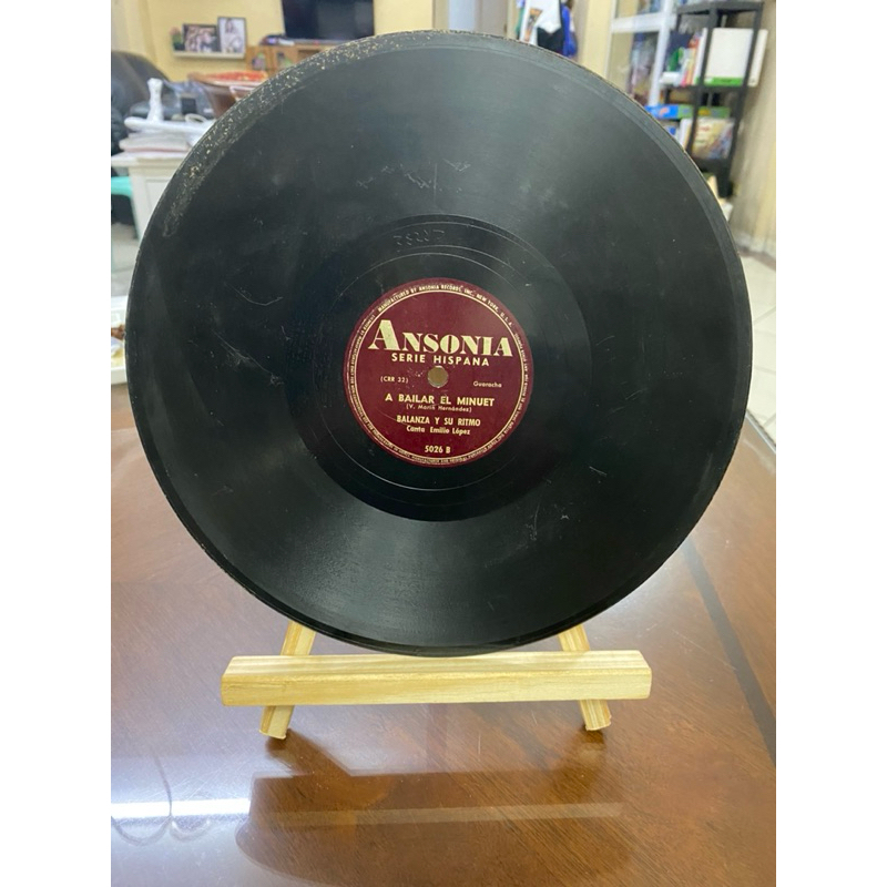 Original Antique Spanish Music - Ansonia VINYL PLAKA 78 RPM - BALANZA Y ...