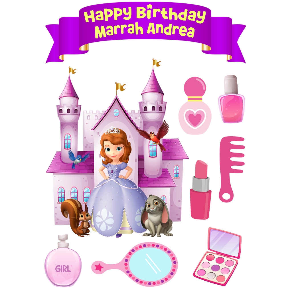 Sofia Cake Topper / Sofia The First / Sofia Cupcake Toppers / Birthday ...
