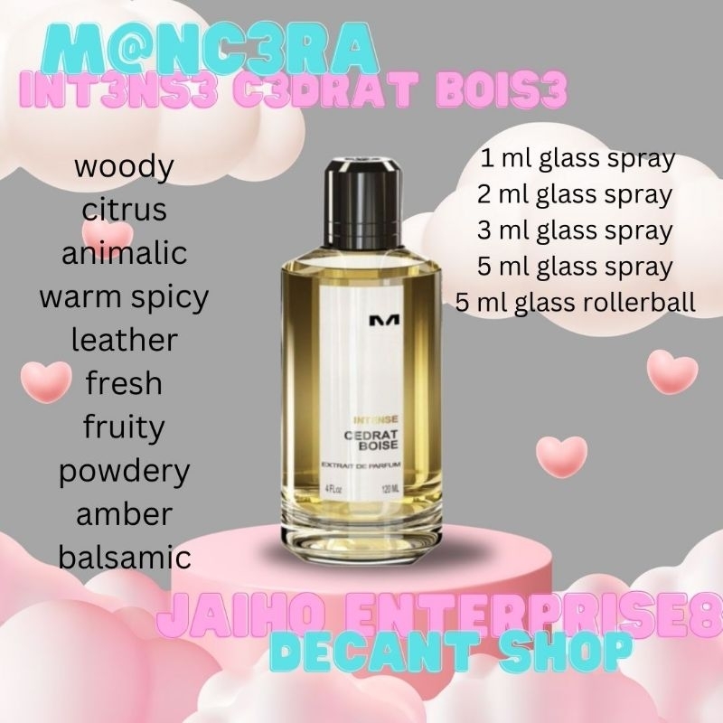 Sample Bottles Authentic Niche Perfume Collection Mancera Cedrat Boise ...