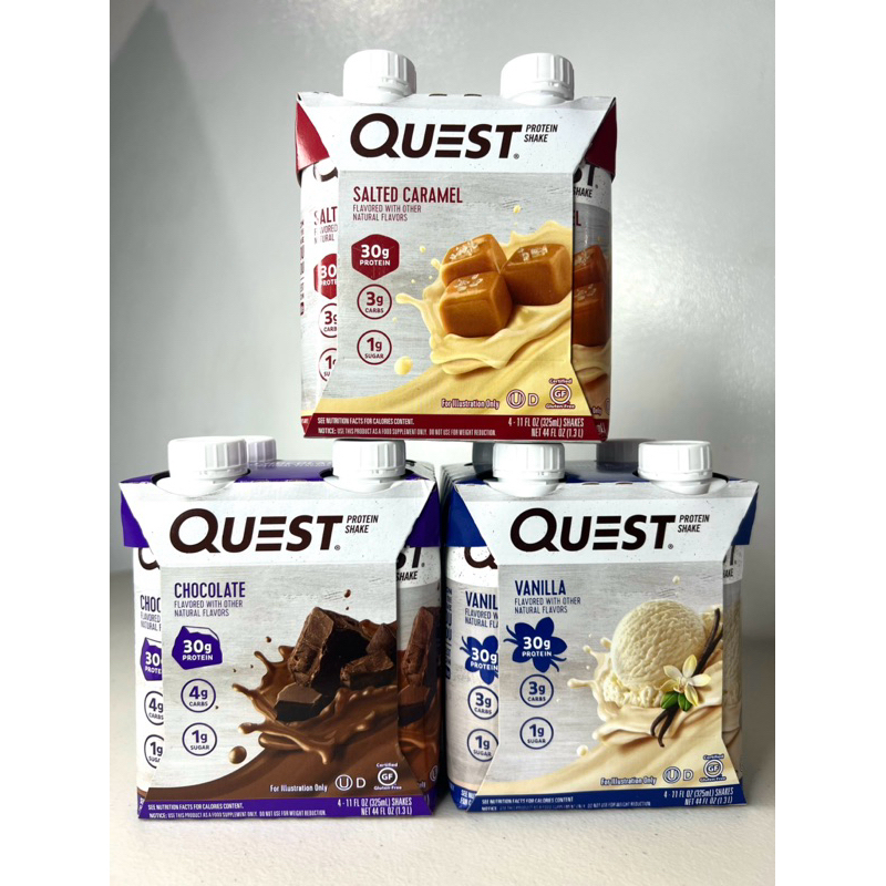 Quest Protein Shake (Per Bottle) 325ml Chocolate, Vanilla, Salted ...