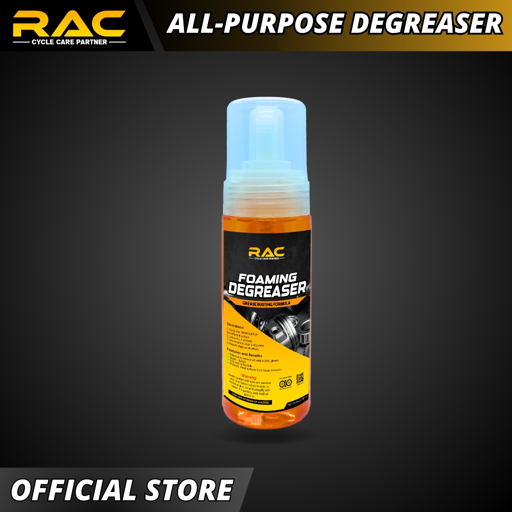 RAC Bike/Motorcycle/Car 150ML Foaming Degreaser | Shopee Philippines