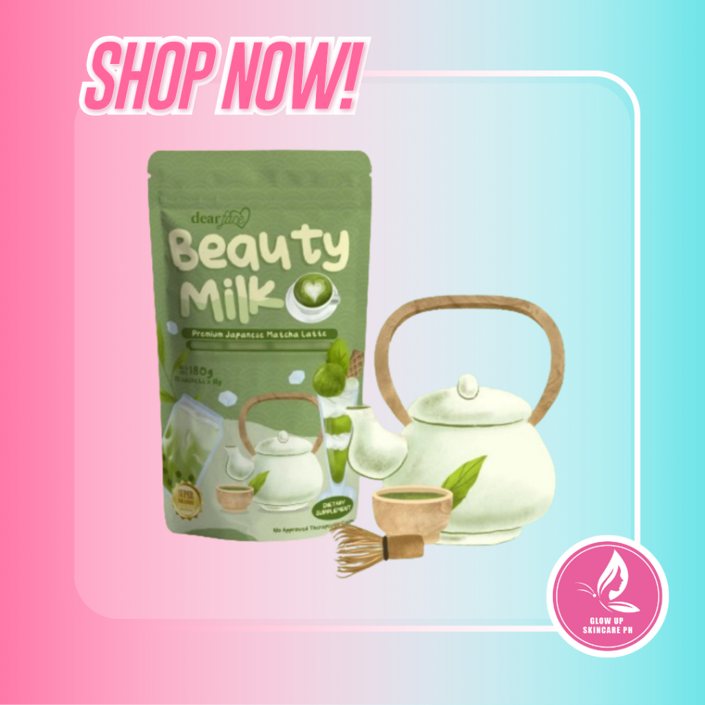 New Effective Dear Face Beauty Milk Matcha Collagen Drink Melon 50 ...