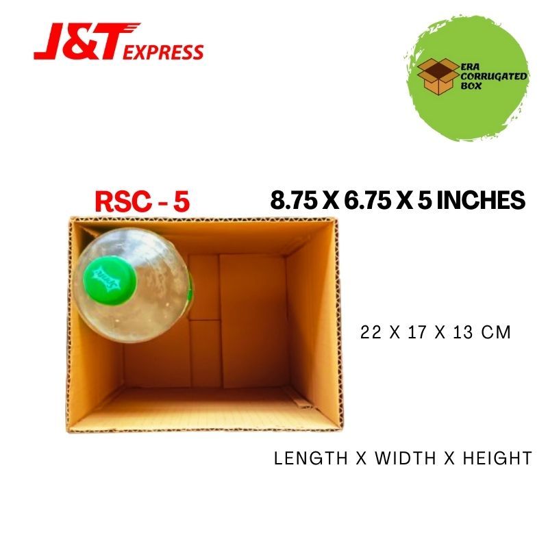 ERABOXES 8.75 x 6.75 x 5 Inches RCS 5 Corrugated Box 10 PCS | Shopee ...