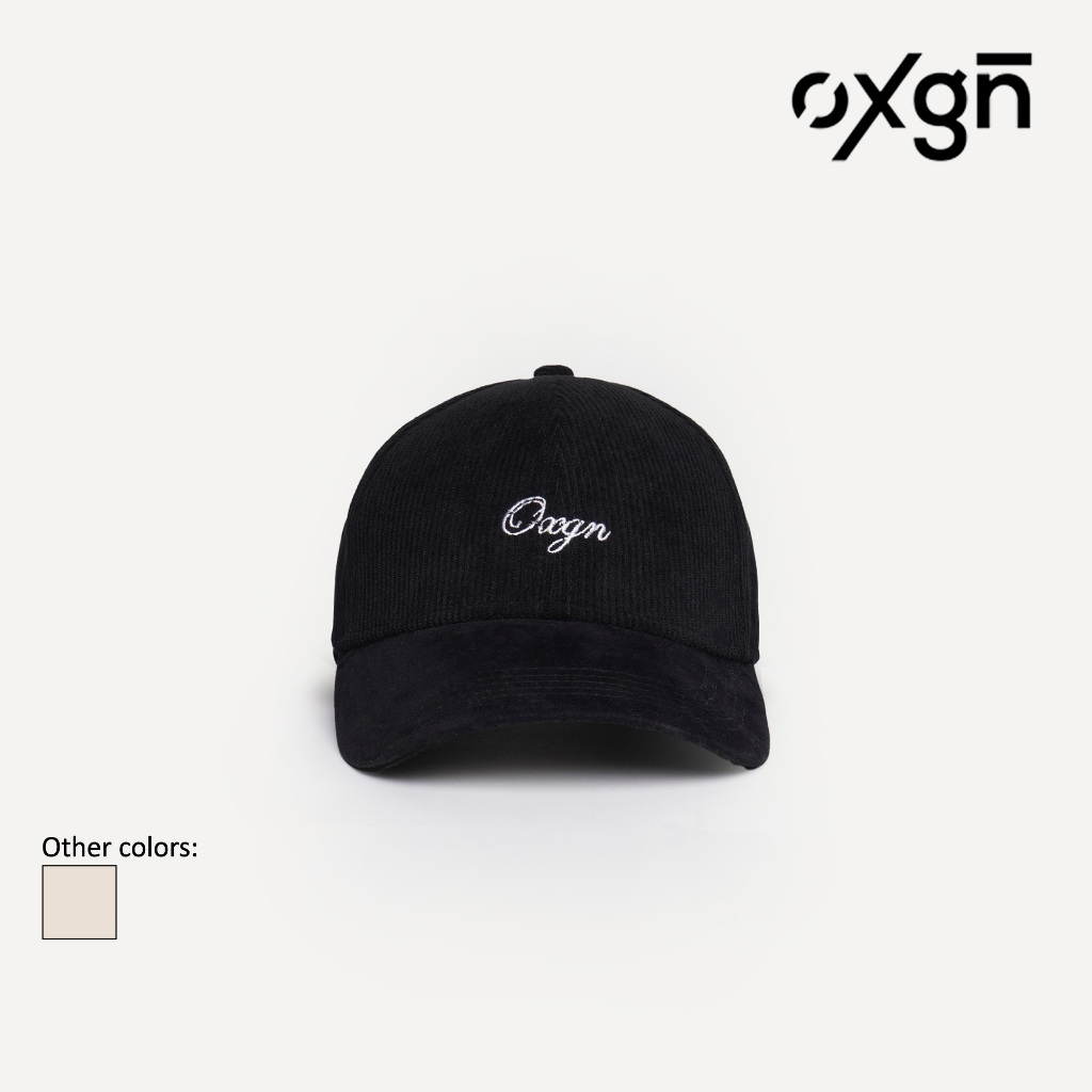 OXGN Curved Cap For Men And Women (Black/Cream) | Shopee Philippines