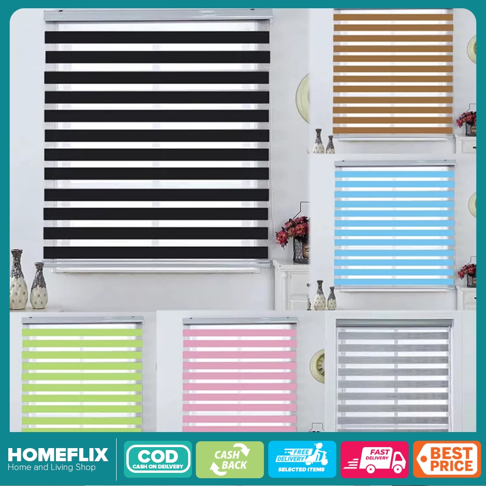 Homeflix 120x180cm | 80x180 Korean Blinds For Windows Venetian Duo ...