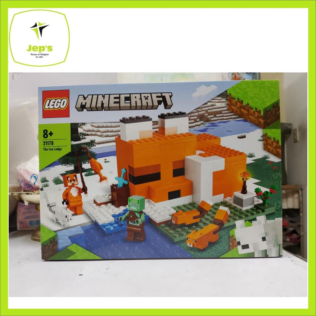 Lego Minecraft 21178 The Fox Lodge (2022) | Shopee Philippines