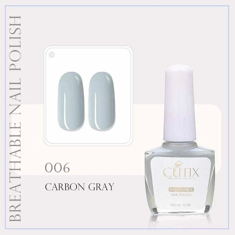 cutix nail polish(carbon gray) | Shopee Philippines