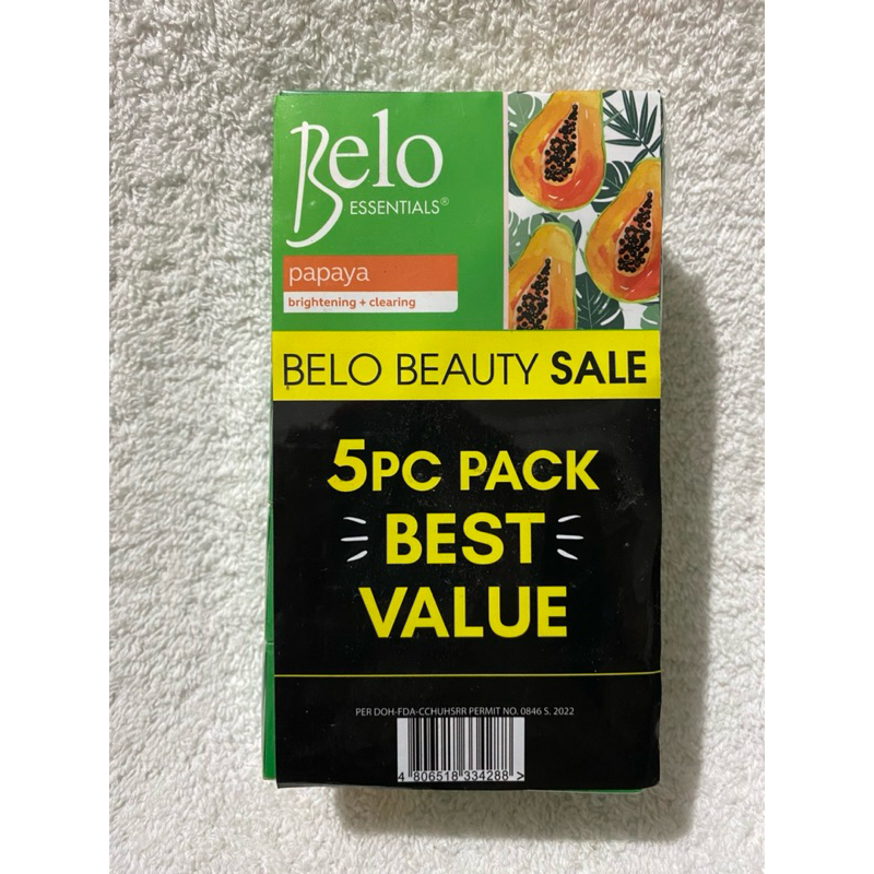 Belo Essentials Papaya Soap 5pc Pack | Shopee Philippines
