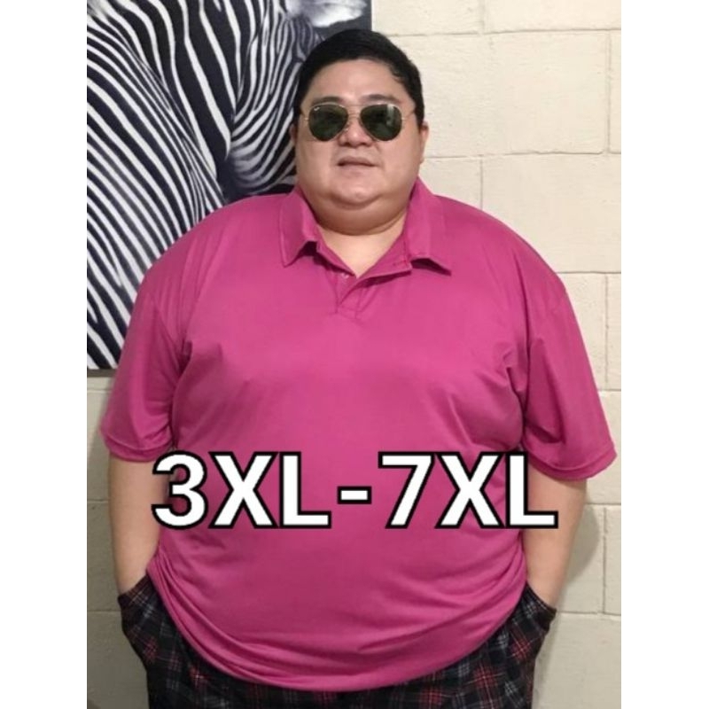 Men's Plus Size Plain Polo Shirts (3XL-7XL) | Shopee Philippines