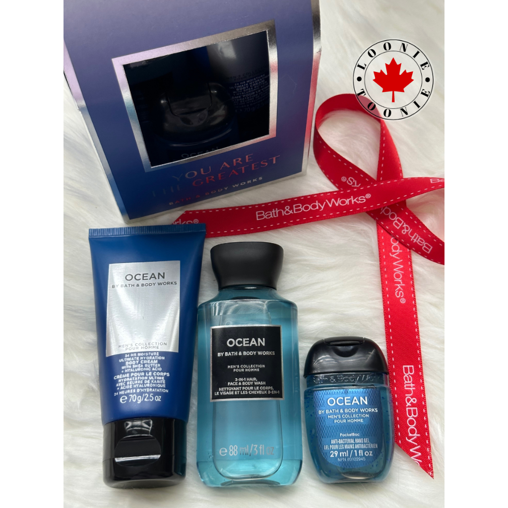OCEAN Mini Gift Set By Bath & Body Works Men's Collection - BBW Body ...