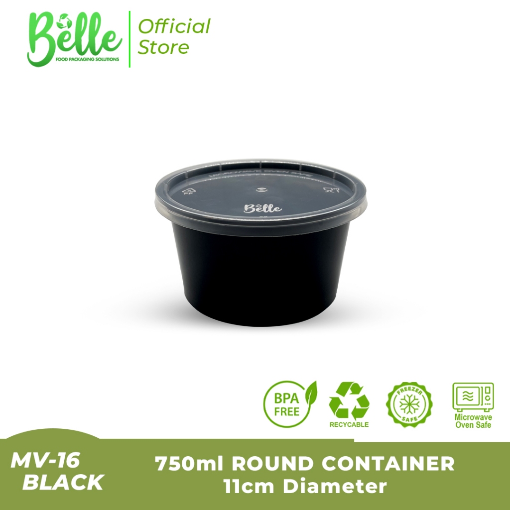 Belle RO 450 Microwavable Container 450mL (Round) (10pcs/pack) | Shopee ...