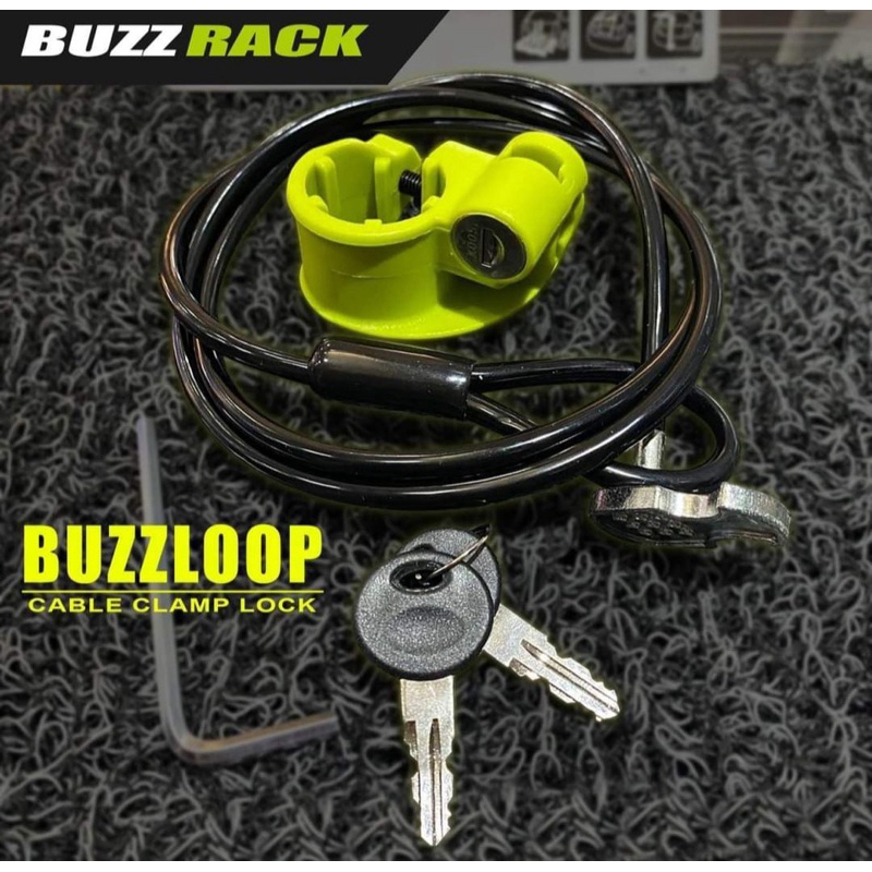 BUZZRACK Buzz Loop Cable Lock, Hex Bolt Lock, Wheel Support Frame |Juju ...