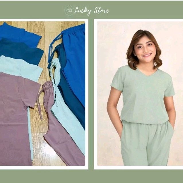 HTP Basics Women's Unifit Scrub Suit (Semi-fitted Top) Batch 1| Nurse ...