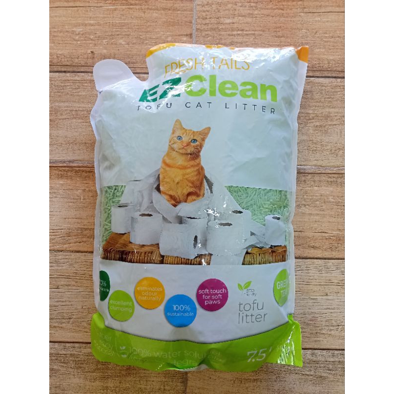 Fresh Tails EZ Clean Tofu Cat Litter (Flushable cat litter) | Shopee ...