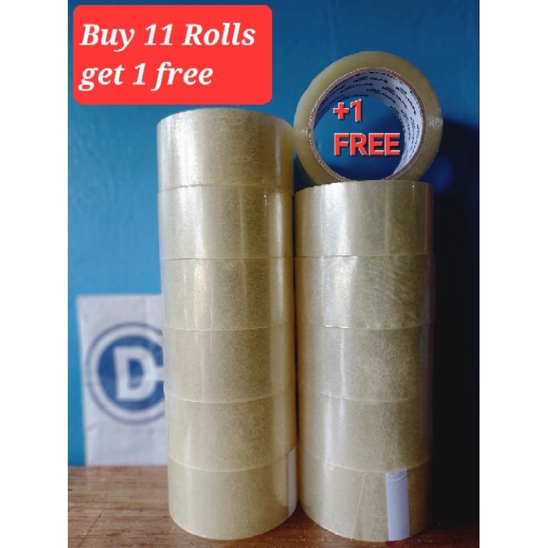 Packaging tape 2x100*** BUY 11 ROLLS GET 1 FREE!!! | Shopee Philippines