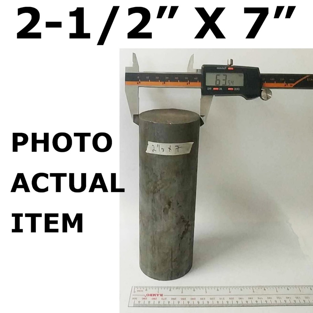 CRS SHAFTING 2-1/2" X 7" COLD ROLLED STEEL CR SHAFTING ROUND BAR == 2-1 ...