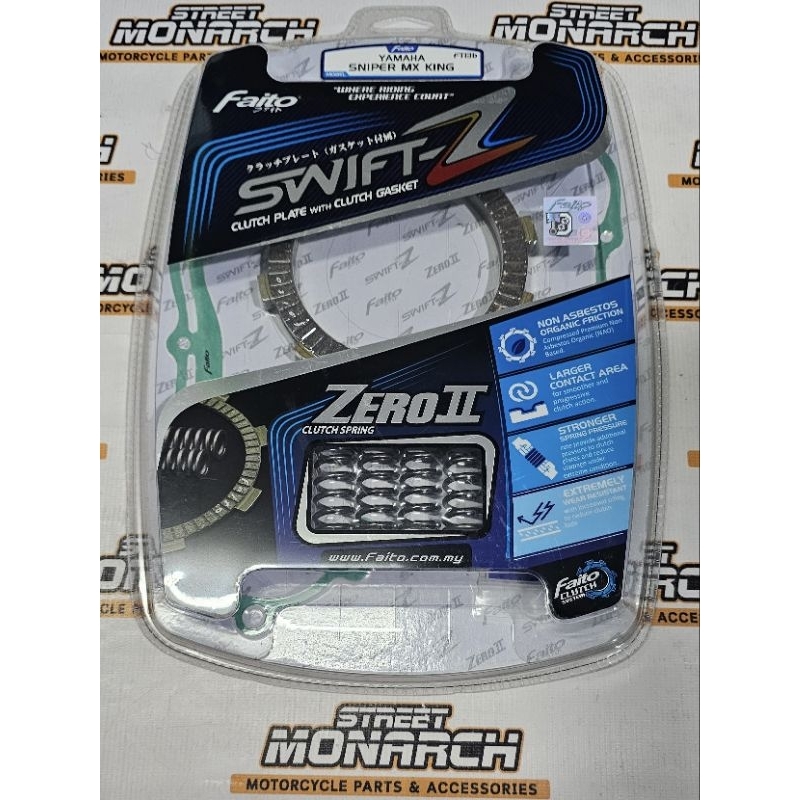 FAITO CLUTCH LINING SET WITH CLUTCH SPRING FOR YAMAHA SNIPER 150 / V1 ...