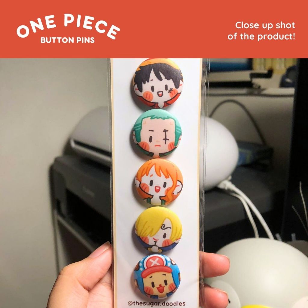 One Piece Button Pins Set | Shopee Philippines