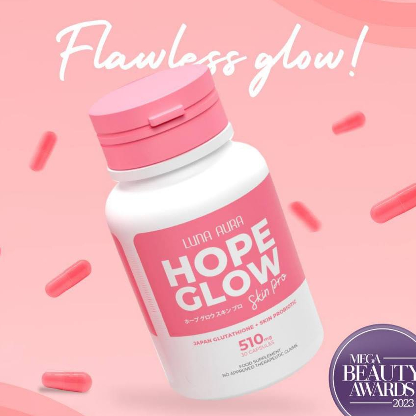 Luna Aura Hope Glow Skin Pro | Ja.pan Glutathione + Skin Probiotic | 30 ...