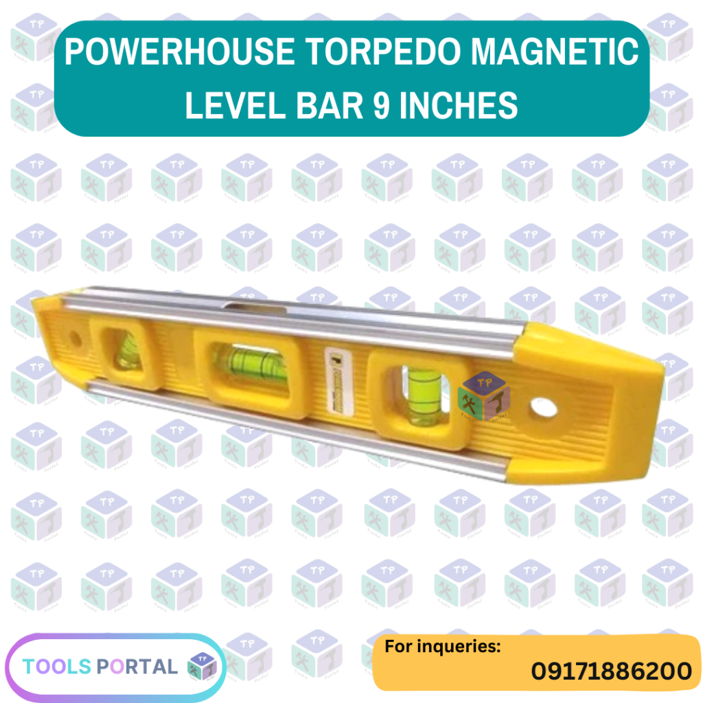 9 inch Powerhouse Torpedo Magnetic Level Bar | Shopee Philippines