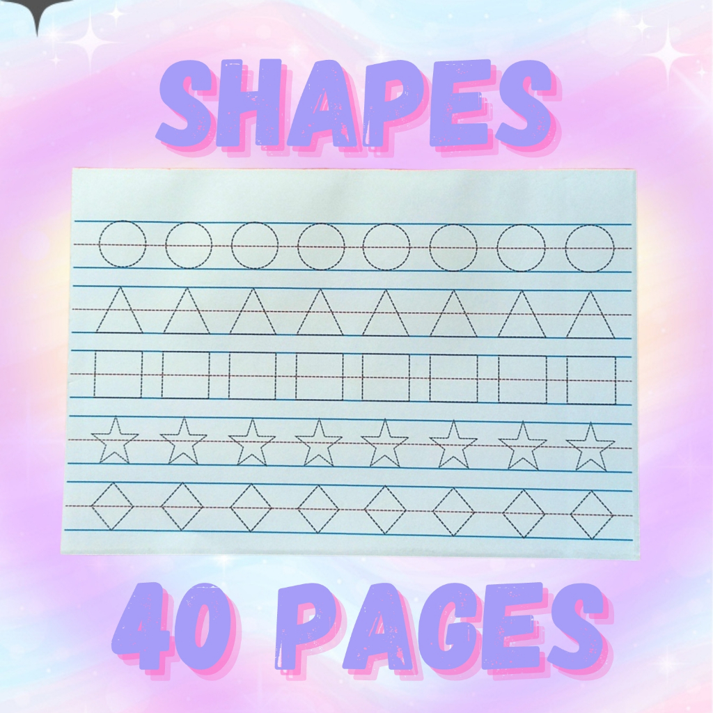 TRACING PAD (Shapes,Alphabet,Lines,Numbers) | Shopee Philippines