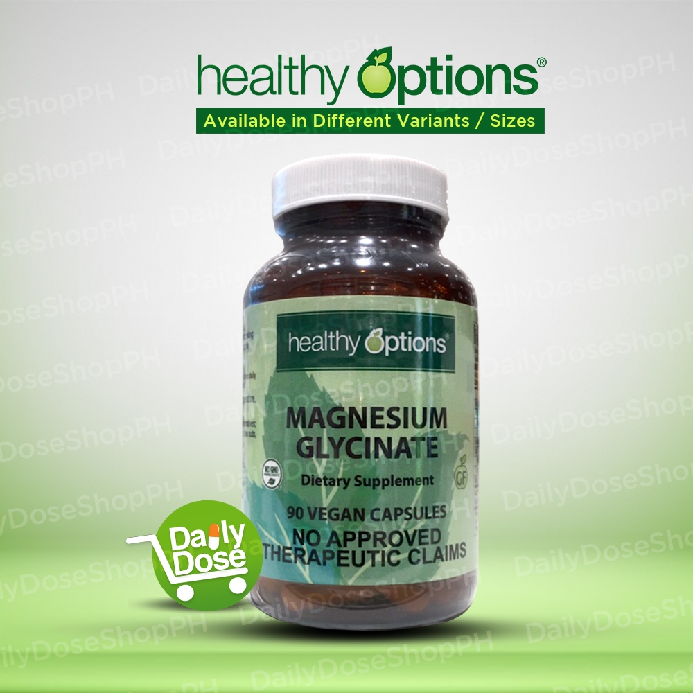 Healthy Options Magnesium Glycinate 133.3mg 90 Capsules | Shopee ...