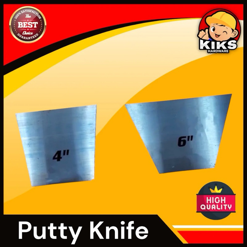 Putty knife without handle #4 and #6 Small and Big (per piece) | Shopee ...