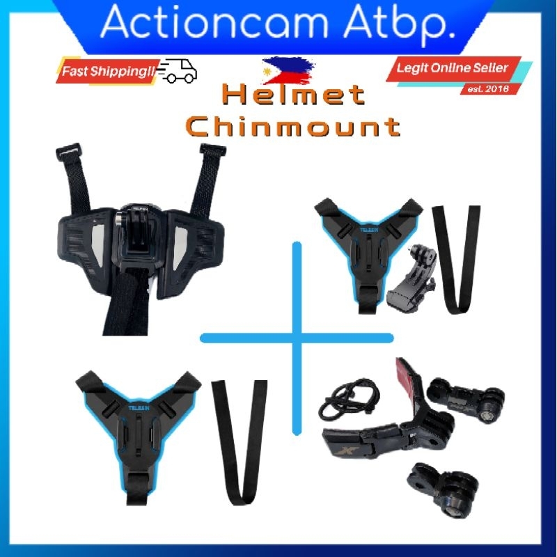 Action Camera Helmet Chinmount V1 V2 Strap with J mount - Actioncam ...
