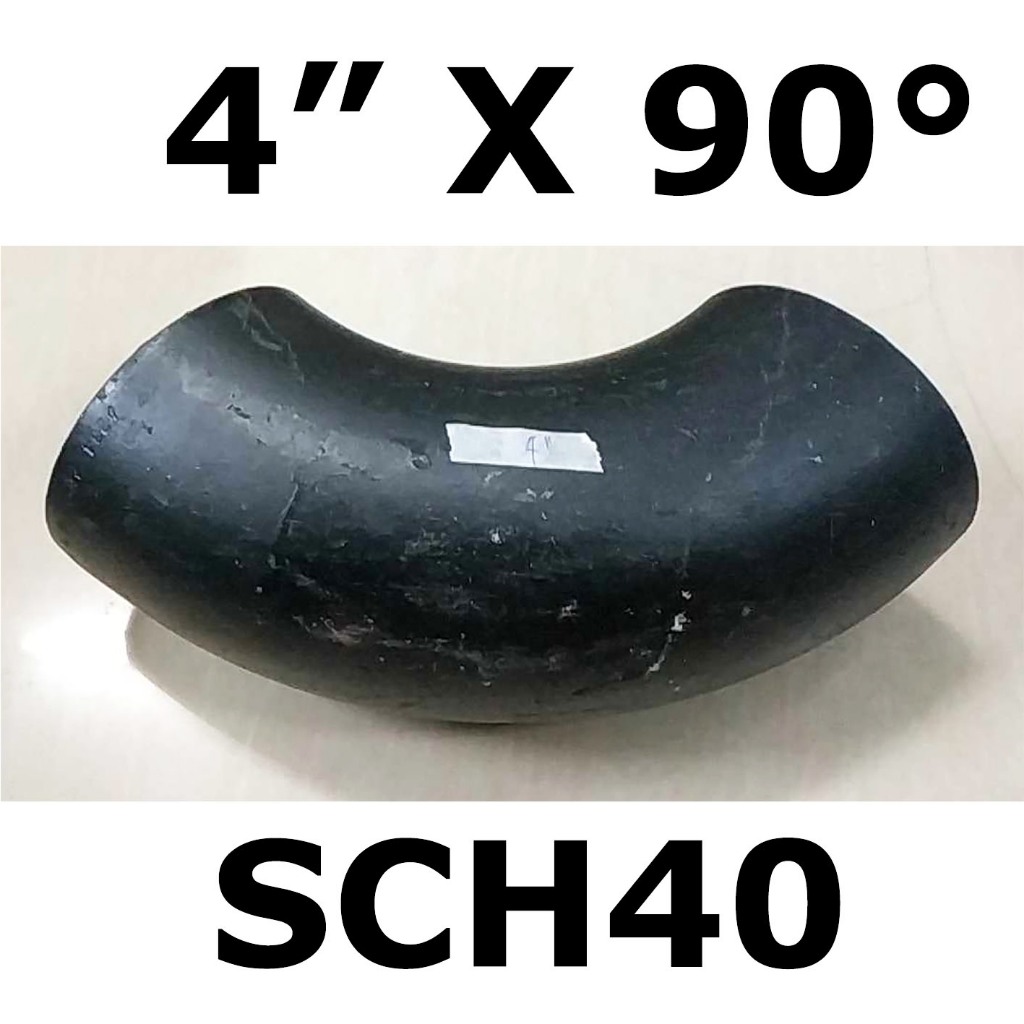 BI WELDING ELBOW 4" X 90° SCH40 SEAMLESS BLACK IRON BUTTWELD IMPORTED ...