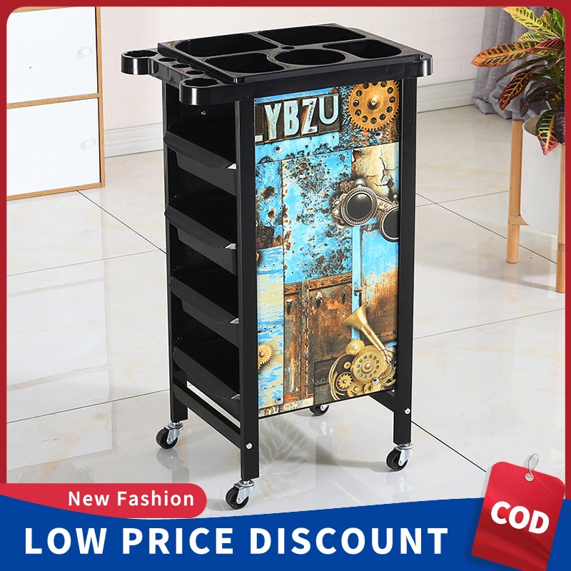 New barber shop trolley 5-layer salon tool barber accessory storage ...