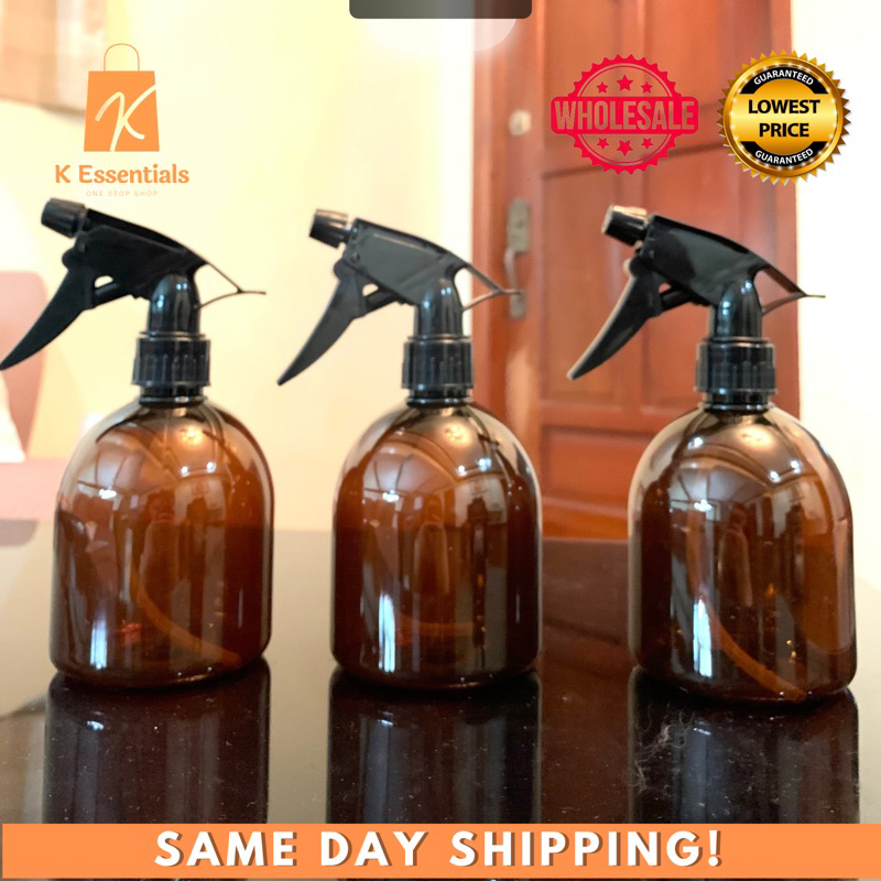 500 ML Amber Bell Shape with Trigger Spray Plastic | Shopee Philippines