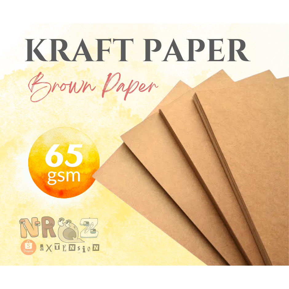 KRAFT PAPER / BROWN PAPER 65gsm (Manipis) | Shopee Philippines