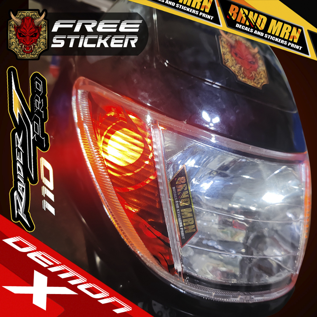 SUZUKI RAIDER J 110 WINKER EYE STICKER TINT PROTECTOR XSERIES DESIGN ...