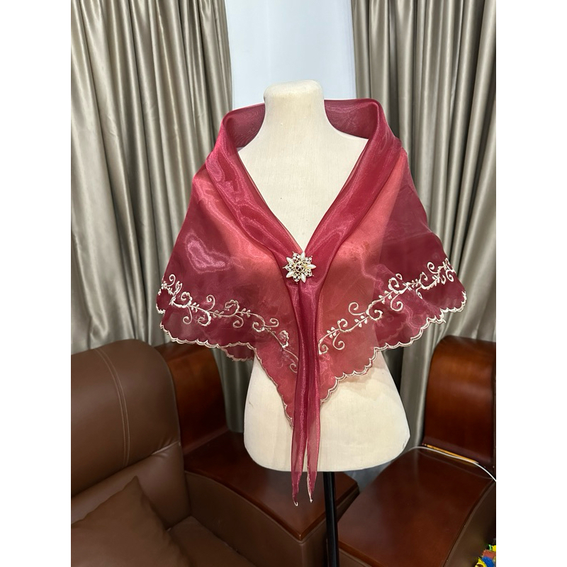 MODERN FILIPINIANA ALAMPAY W/ FREE Brooch | Shopee Philippines