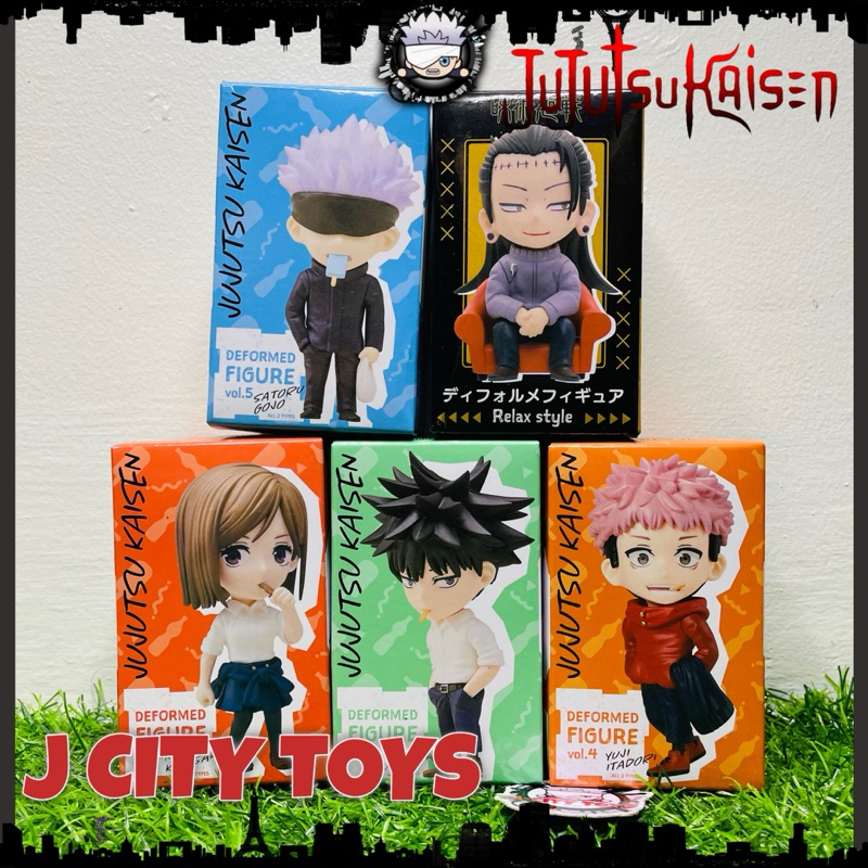 Jujutsu Kaisen Deformed figure 4 & 5 Relax Style Geto Gojo Nobara Yuji ...