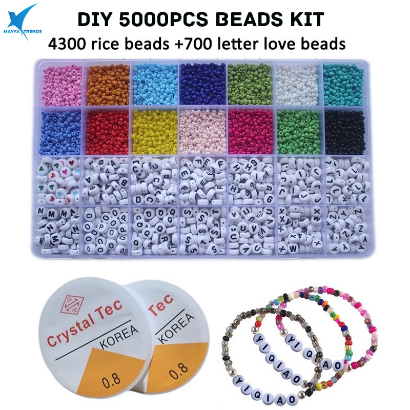 Bracelet kit Acrylic DIY Letter Bead Set Bracelet Jewelry Making DIY ...