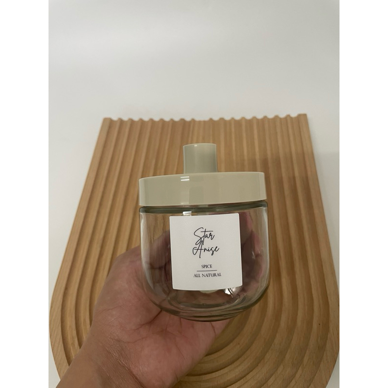 [ With Free Label ] Minimalist aesthetic condiment spice jars with ...