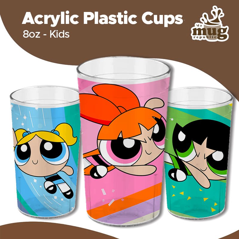 Da Mug Republic 8oz Baso Pambata Kids Cup Acrylic Frosted Plastic Cup ...