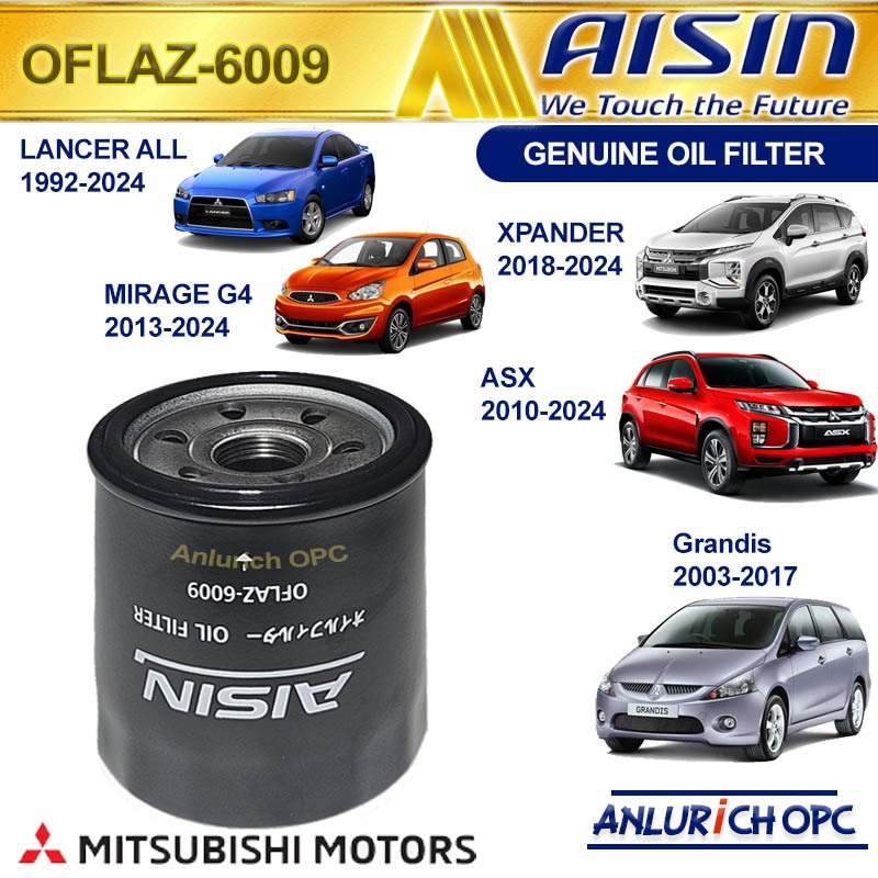 AISIN Oil Filter C-415 Mitsubishi Mirage Lancer Xpander Outlander ASX ...