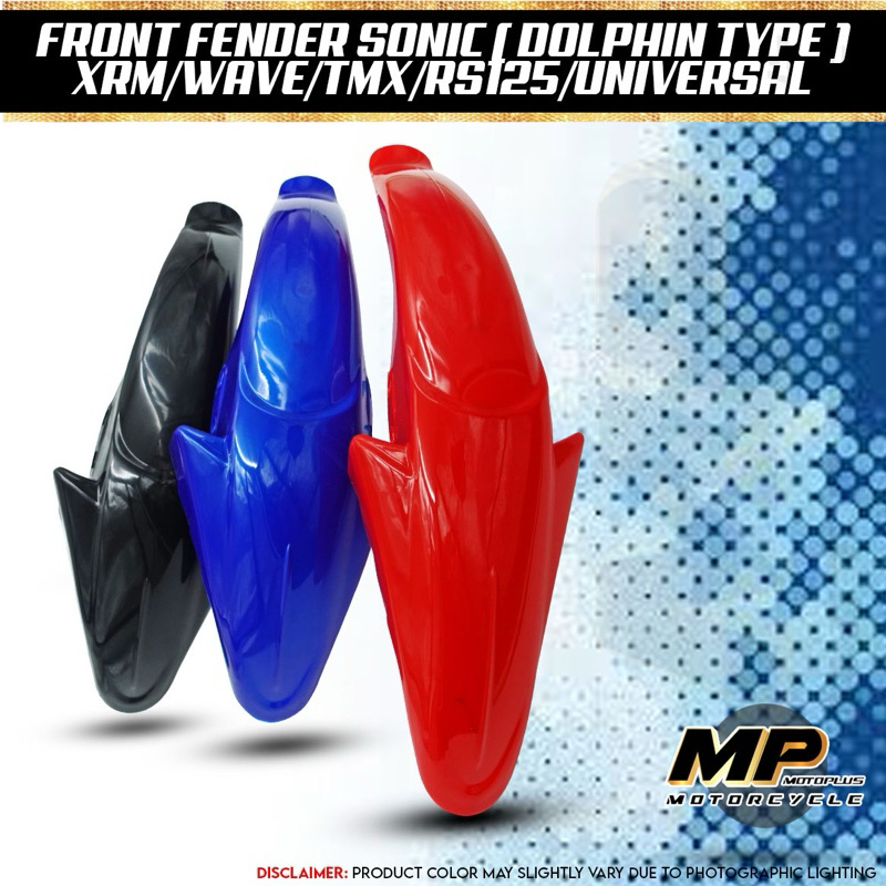 FRONT FENDER SONIC (DOLPHIN TYPE J XRM/WAVE/TMX/RS125/UNIVERSAL ...