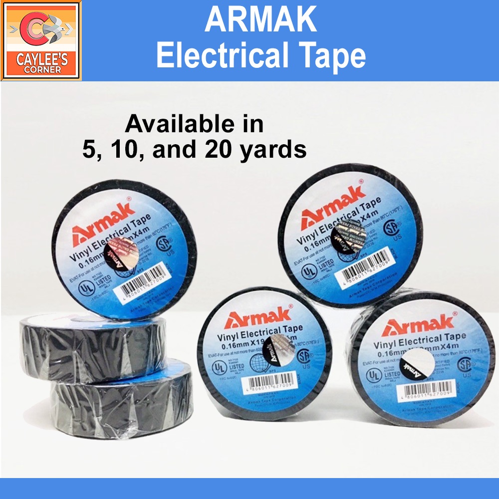 ARMAK Original Electrical Tape 5/10/20 yards | Shopee Philippines
