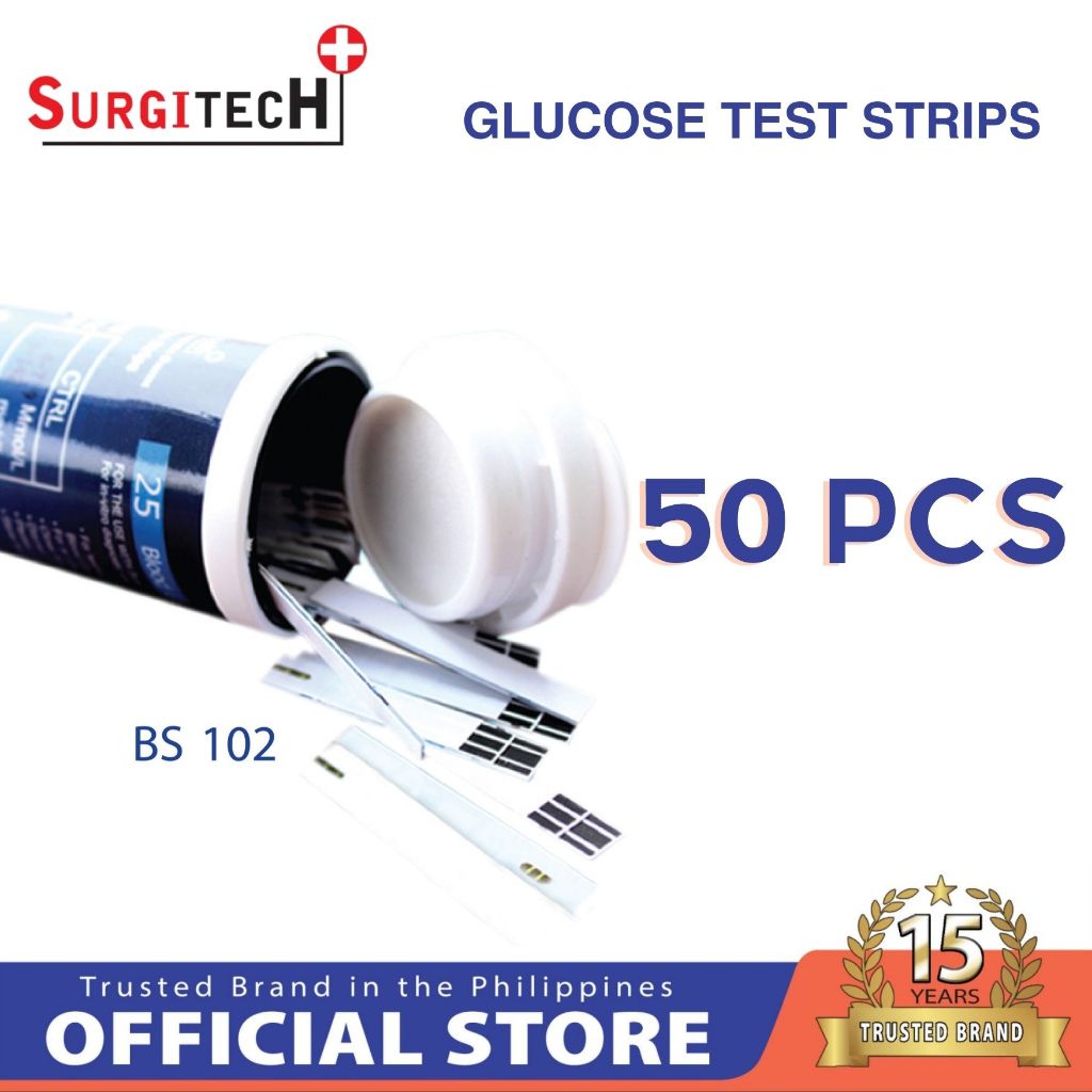 Surgitech Code Free Blood Glucose Test Strips G101 | Shopee Philippines