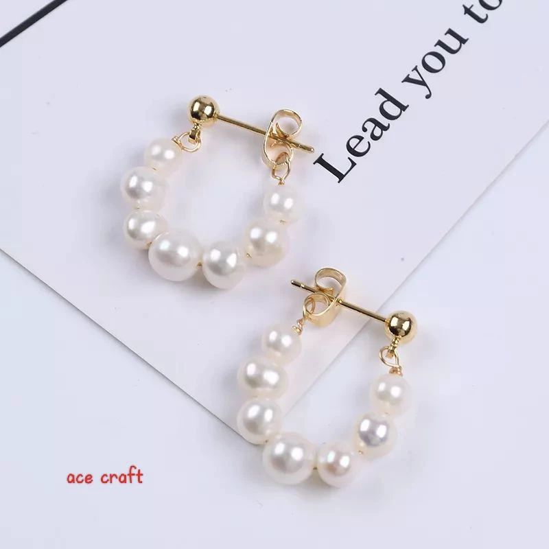 PALAWAN FRESH WATER PEARL LOOP EARRINGS(10KGF) | Shopee Philippines