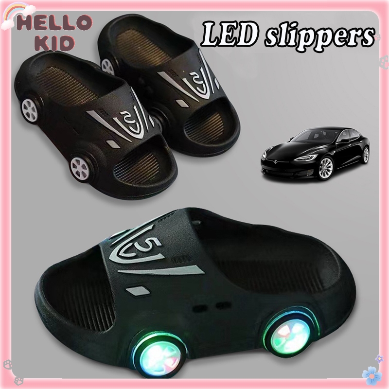 LED Slippers for Kids Baby Luminous Shoes Girl Boy 2-9Y Fashion Soft ...