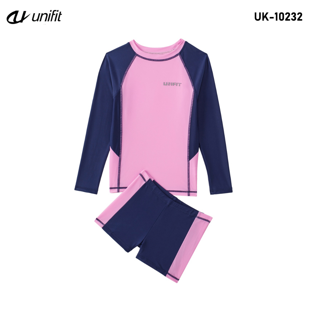 UNIFIT Kids Rush Guard Terno Swimming Attire Girls UK-10232 | Shopee ...