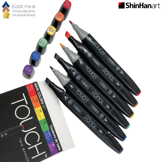 ShinHan Art Touch Twin Marker Main Colors Set | Shopee Philippines