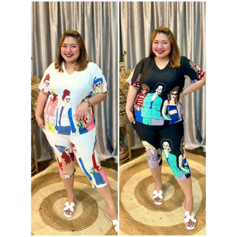 Plus Size Trendy Tokong Terno | Girl Print Tokong (L-3XL) | Shopee Philippines