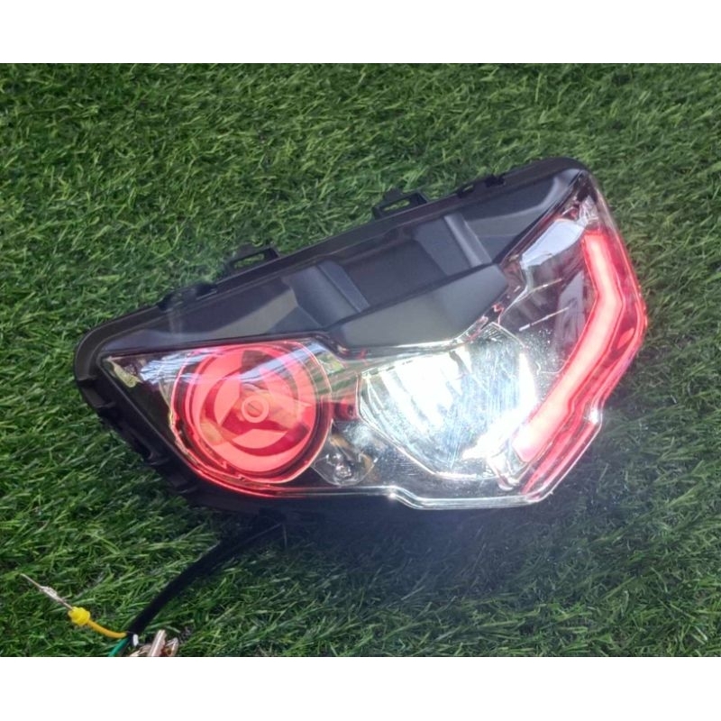 MUTAKIN SHARINGAN HEADLIGHT ASSY V2 FOR YAMAHA SNIPER 150 V2/DOUXO ...