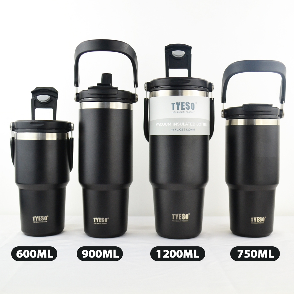 TYESO Tumbler 600ML/750ML Stainless steel Vacuum Insulated Tyeson Original Water Bottle Thermos ...