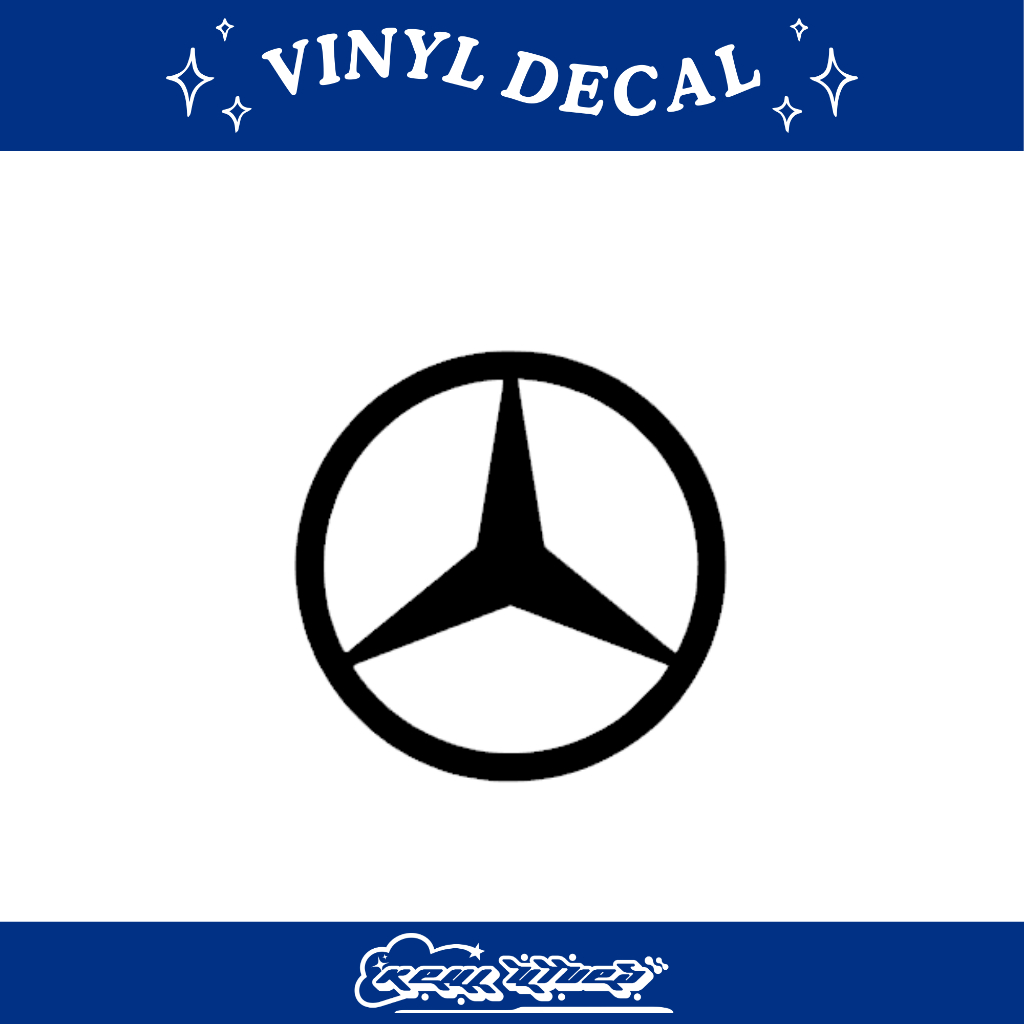 Mercedes Logo vinyl stickers F1 brand laptop tumbler vinyl decals ...